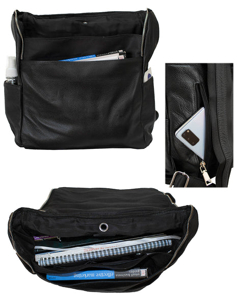 Fino 68012 Full Grain Genuine Leather Unique Backpack