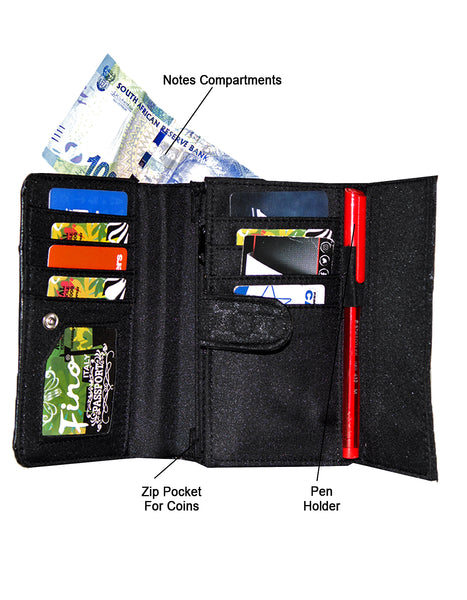 Fino B090-093 Classic Faux Leather Card Holder Organiser Purse with Os